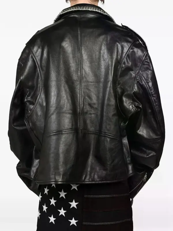 MARKING DISTANCE Big Baby Perfecto Leather Jacket
