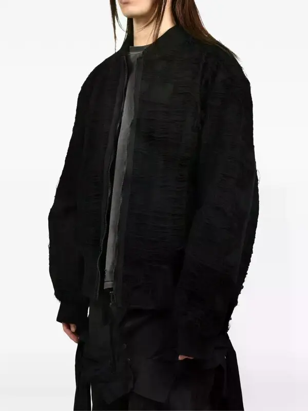 TROUBLED WATERS Mummy Distressed Bomber Jacket