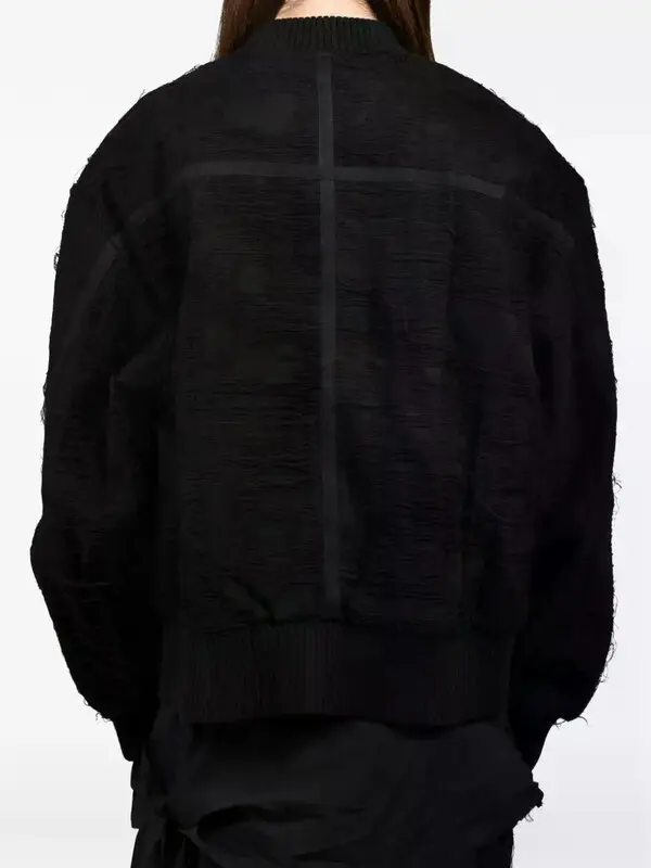 TROUBLED WATERS Mummy Distressed Bomber Jacket