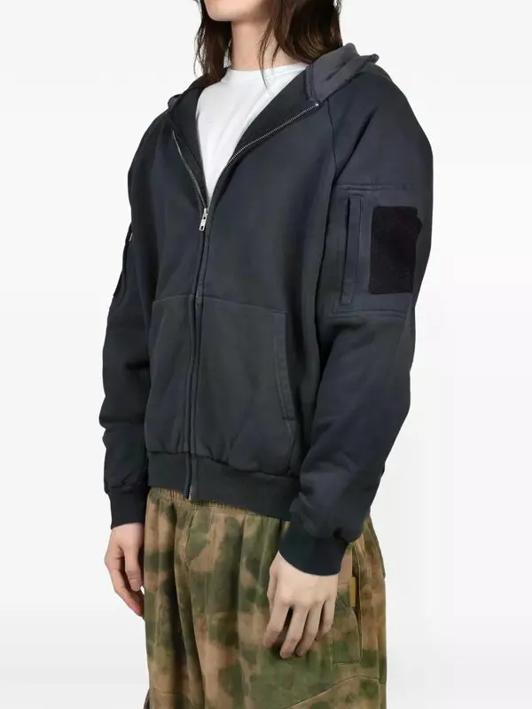 DIARY 1999 Faded-effect Logo-print Hoodie