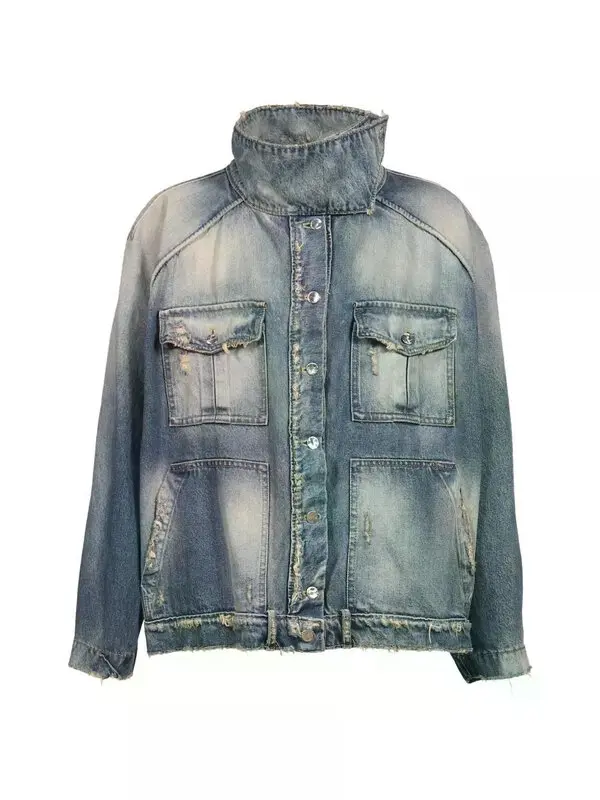 DOMENICO OREFICE A4 Distressed Denim Jacket