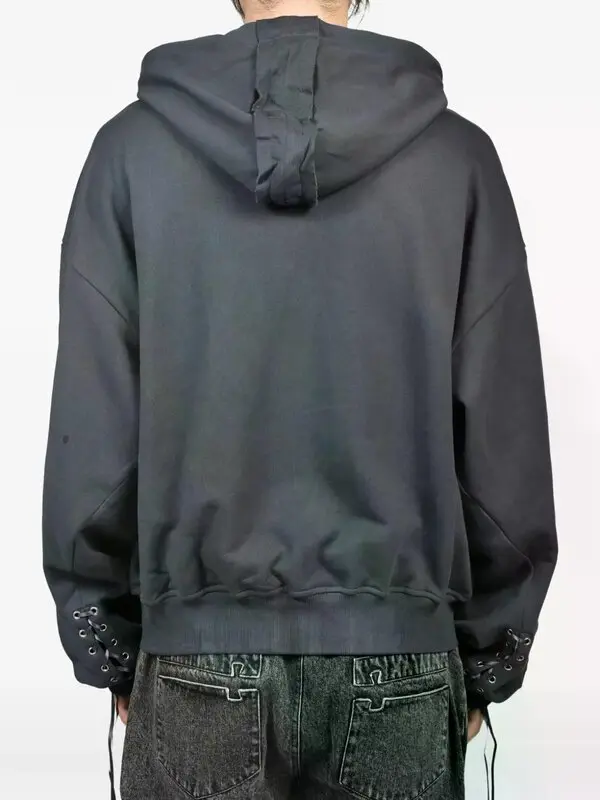FINE CHAOS Washed Chaos Embroidered Hoodie