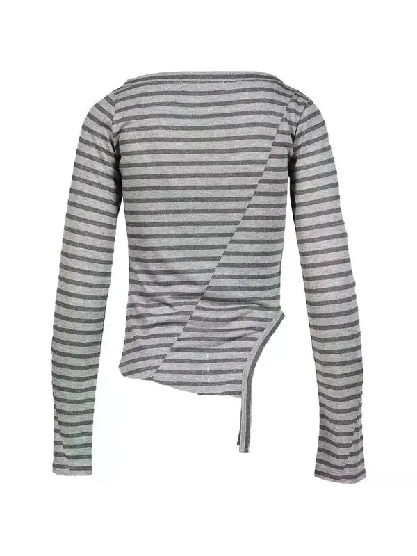 POST ARCHIVE FACTION Maho Off-shoulder Stripe Top
