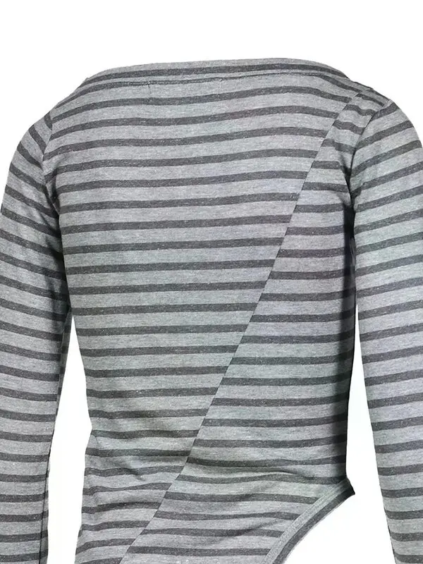 POST ARCHIVE FACTION Maho Off-shoulder Stripe Top