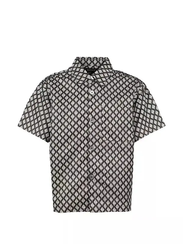 MLVINCE Monogram-print Short-sleeve Shirt