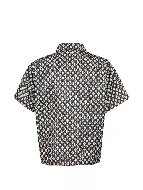 MLVINCE Monogram-print Short-sleeve Shirt