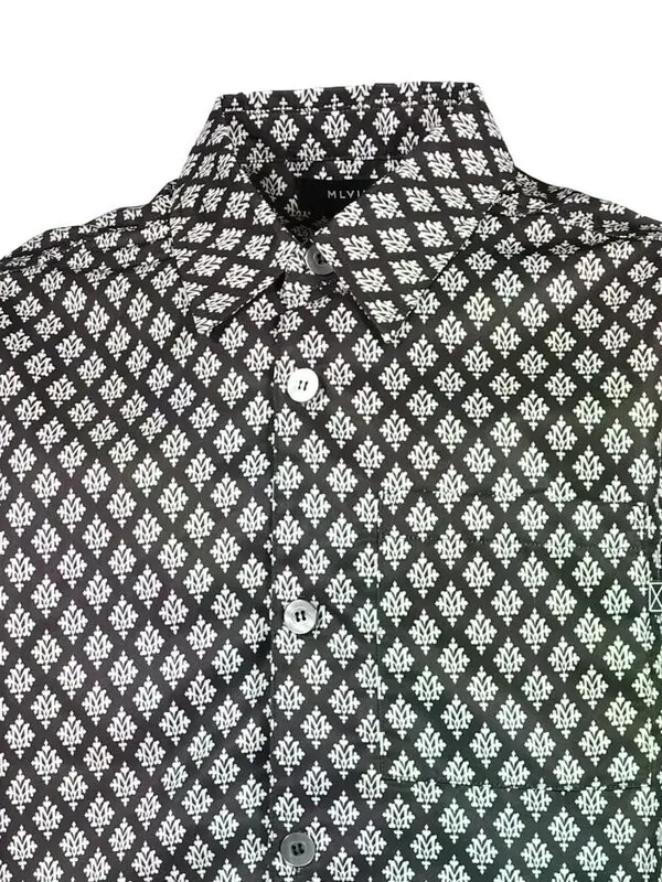 MLVINCE Monogram-print Short-sleeve Shirt