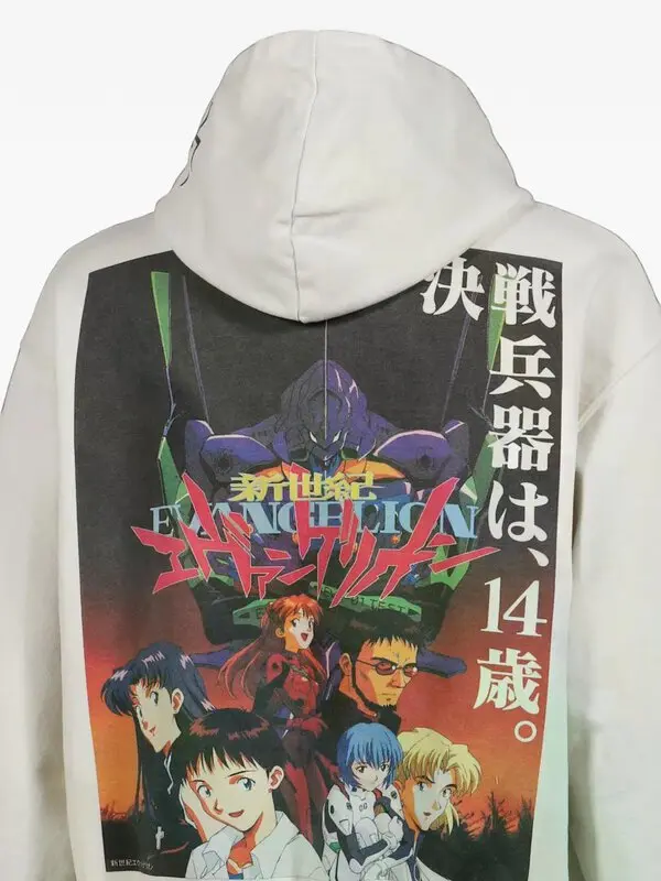 EVANGELI0N 95 Graphic-print Cotton Hoodie