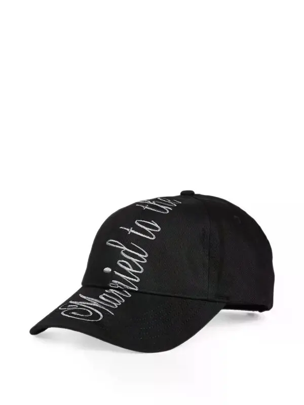 VAIN Embroidered Waxed-cotton Baseball Cap