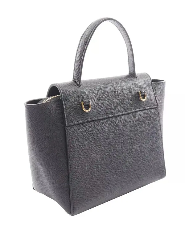 Celine 2000-2026 Nano Grained Calfskin Belt Bag Satchel - Black