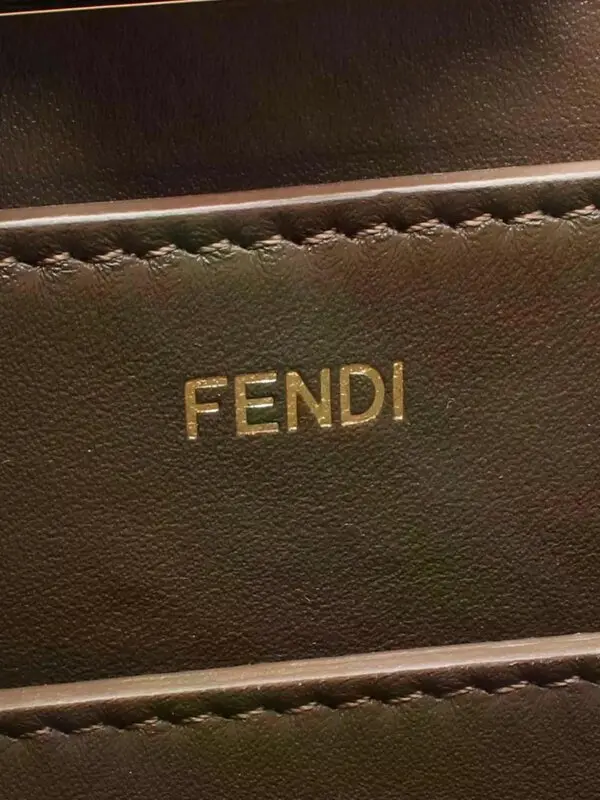 Fendi Antonio Lopez Medium Zucca Coated Canvas Peekaboo Iseeu Satchel - Brown