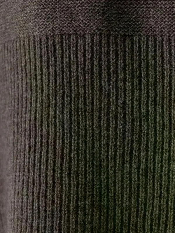 Paul & Shark Ribbed-trim Knitted Scarf