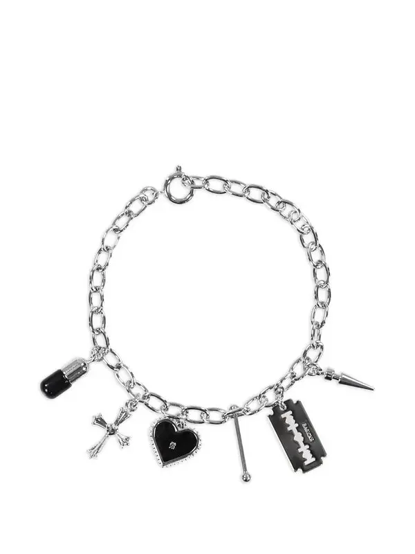 BASICKS Charm-embellished Chain Bracelet - Silver
