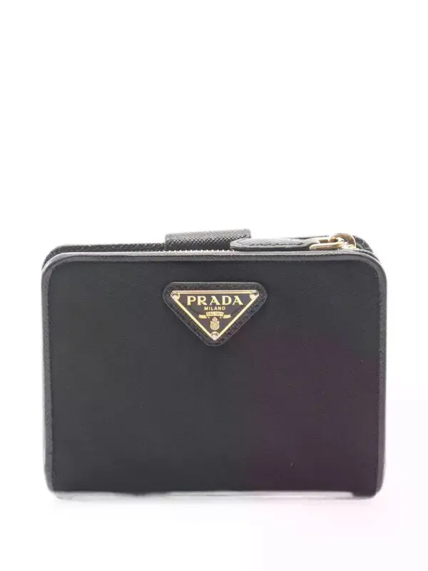 Prada 2010s Triangle Logo Bi-fold Wallet