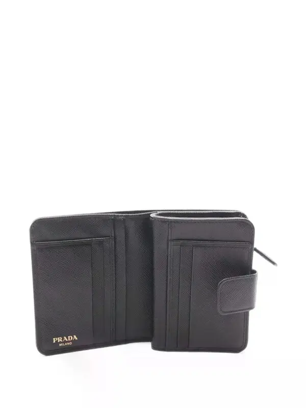 Prada 2010s Triangle Logo Bi-fold Wallet