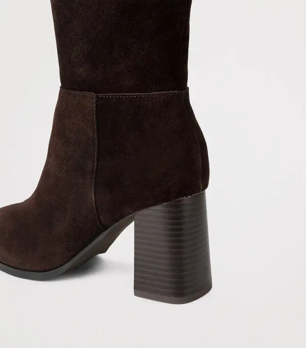 Kurt Geiger Suede Windsor Knee-high Boots