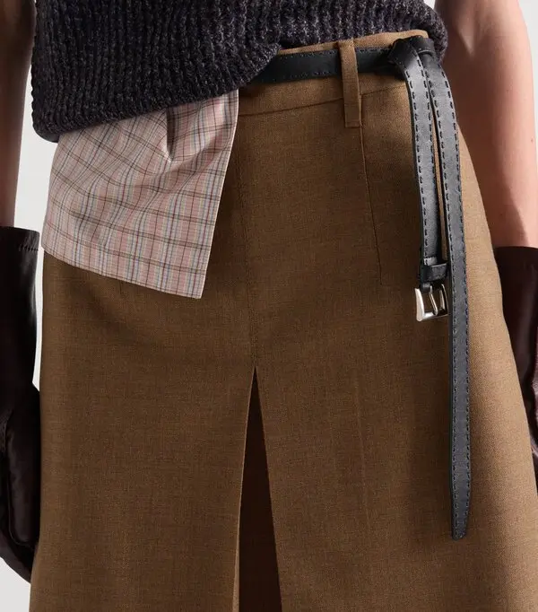 Prada Wool Midi Skirt