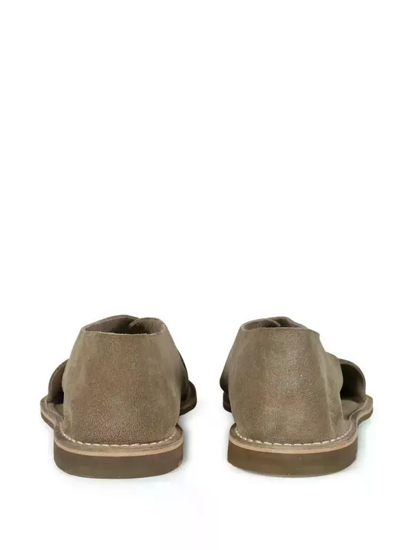 JACQUES SOLOVIÈRE PARIS Biarritz Crossover Suede Sandals