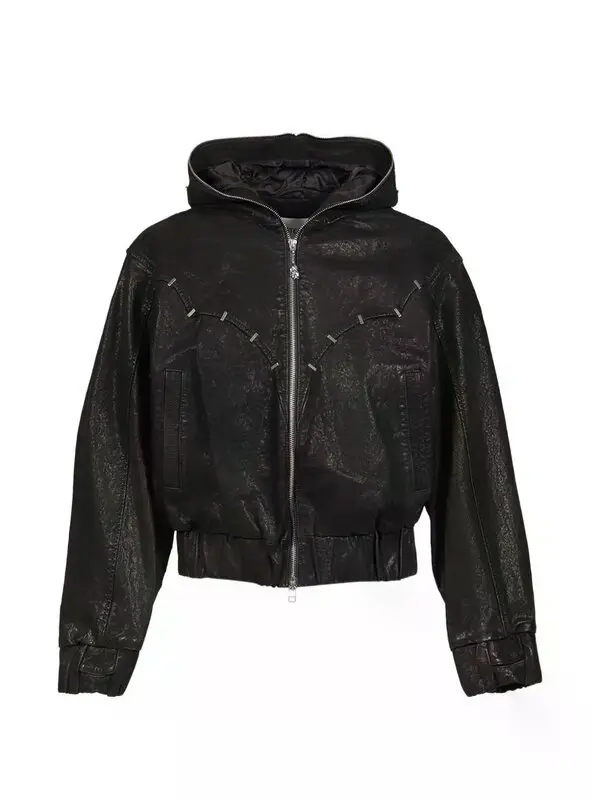 ROCKSTEADY X Jian Ye Nyx Hooded Leather Jacket