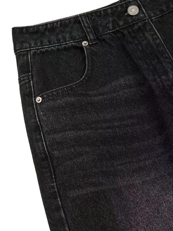 STUDIO TOMBOY Washed Wide-leg Jeans