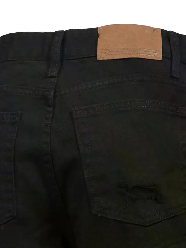 BOHEMSEO Distressed Double-pocket Mini Shorts