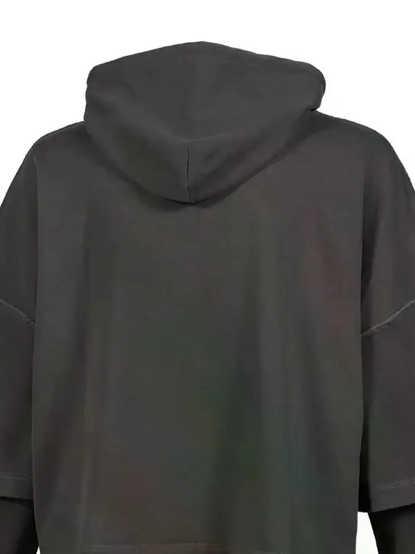 ARNODEFRANCE Layered-design Logo-print Hoodie