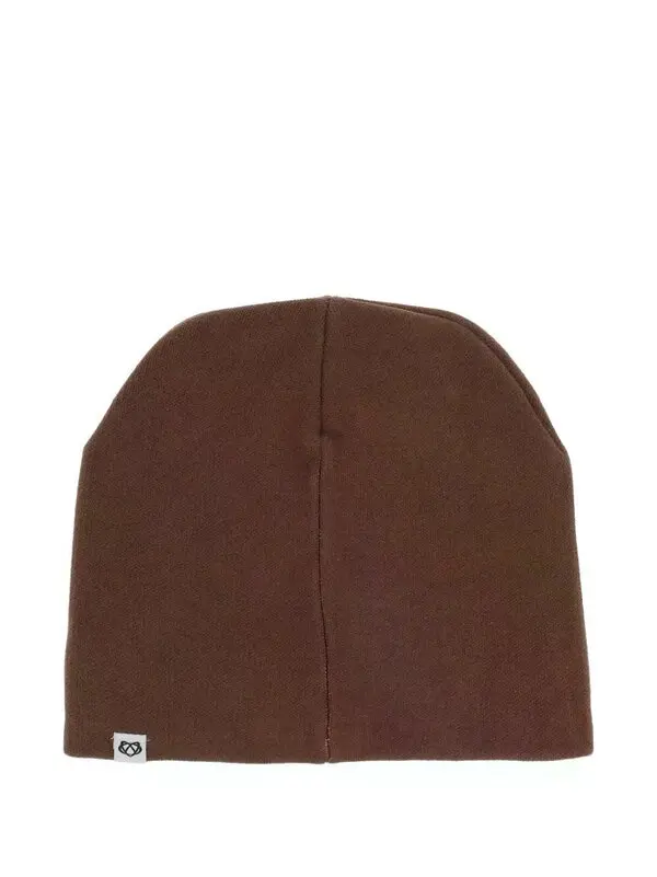 VIVAMUS Logo-intarsia Beanie Hat - Brown