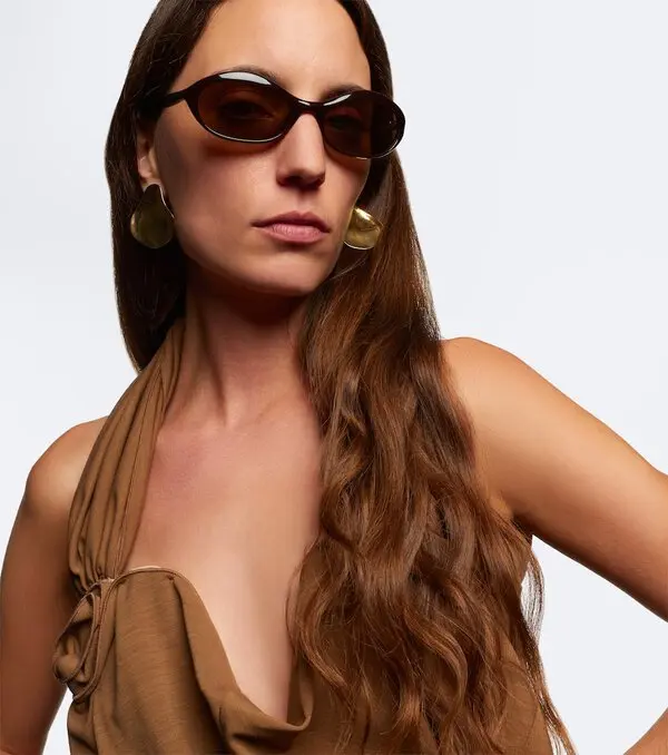 Magda Butrym Oval Acetate Sunglasses