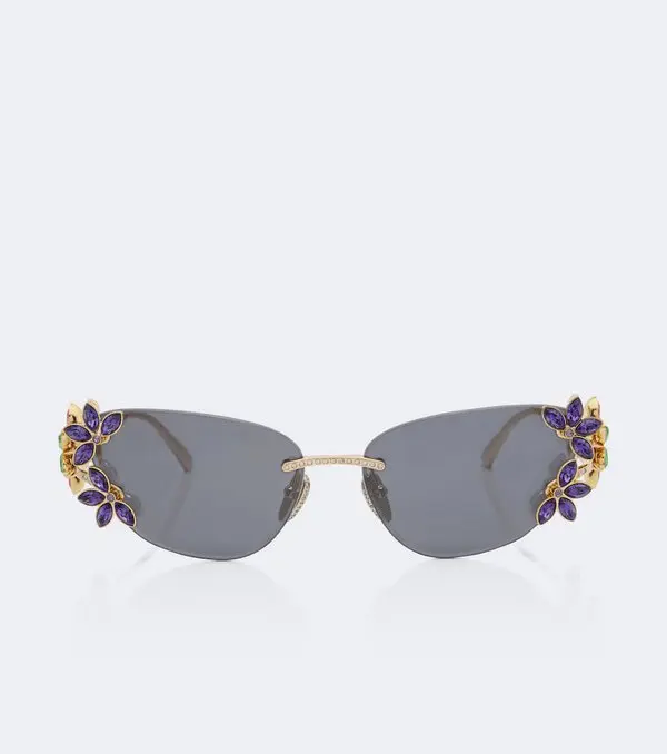 Dolce & Gabbana Crystal-embellished Cat-eye Sunglasses