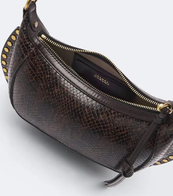 Isabel Marant Étoile Oskan Small Leather Shoulder Bag - Brown