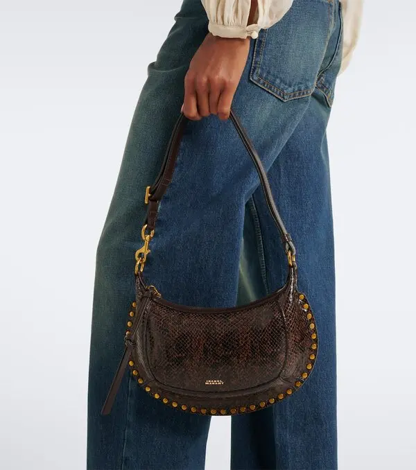 Isabel Marant Étoile Oskan Small Leather Shoulder Bag - Brown