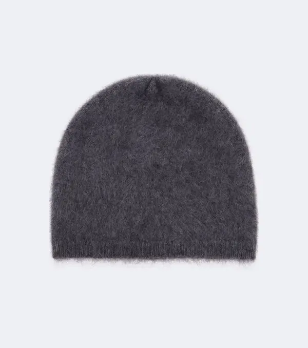 LISA YANG Brushed Cashmere Beanie - Grey