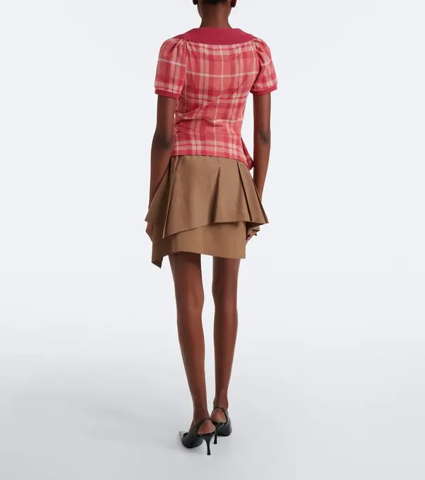 VIVIENNE WESTWOOD Meghan Asymmetric Virgin Wool Kilt