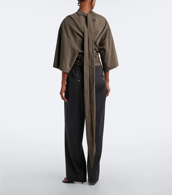 Jacquemus Pinstripe Virgin Wool Straight Pants