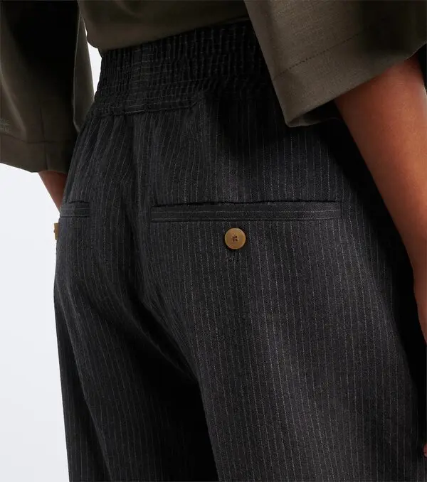 Jacquemus Pinstripe Virgin Wool Straight Pants