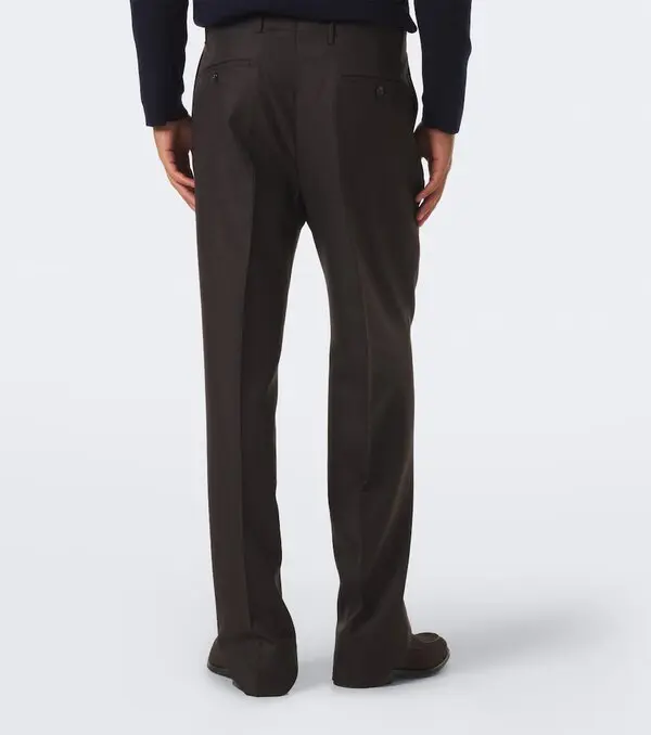 Incotex Virgin Wool Straight Pants