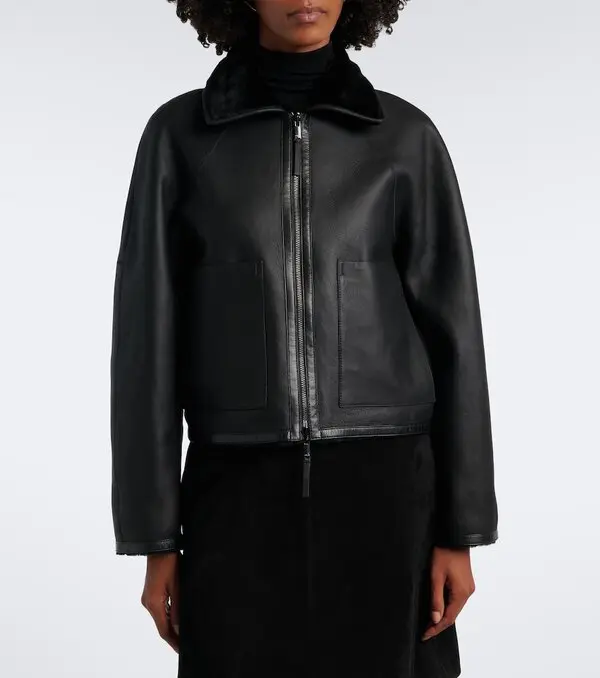 JOSEPH Kyro Reversible Shearling And Leather Jacket