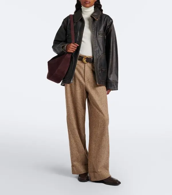 Polo Ralph Lauren Oversized Leather Jacket