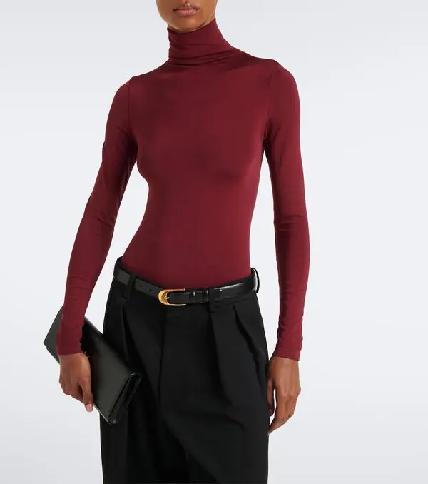 Wolford Colorado Turtleneck Jersey Bodysuit