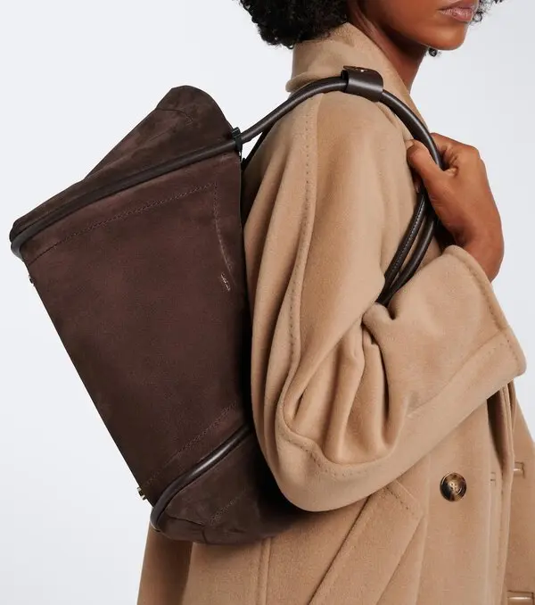 Max Mara Medium Suede Shoulder Bag