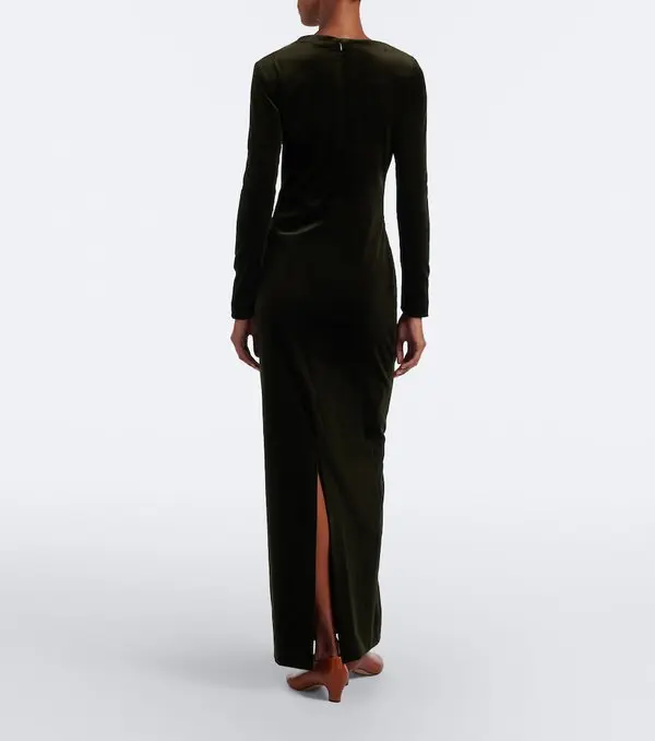 JIL SANDER Cotton Velvet Gown