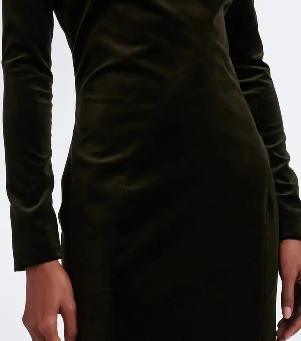 JIL SANDER Cotton Velvet Gown