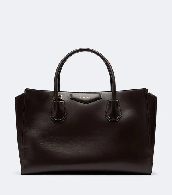 Givenchy Antigona Catchall Medium Leather Tote Bag - Brown