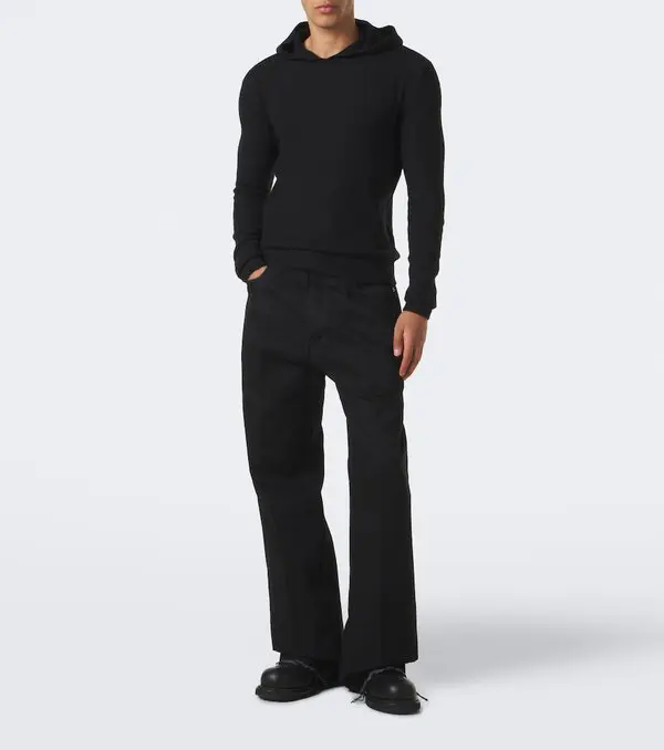 Rick Owens Geth Distressed Wide-leg Jeans