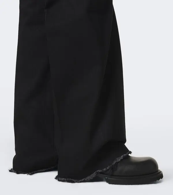 Rick Owens Geth Distressed Wide-leg Jeans