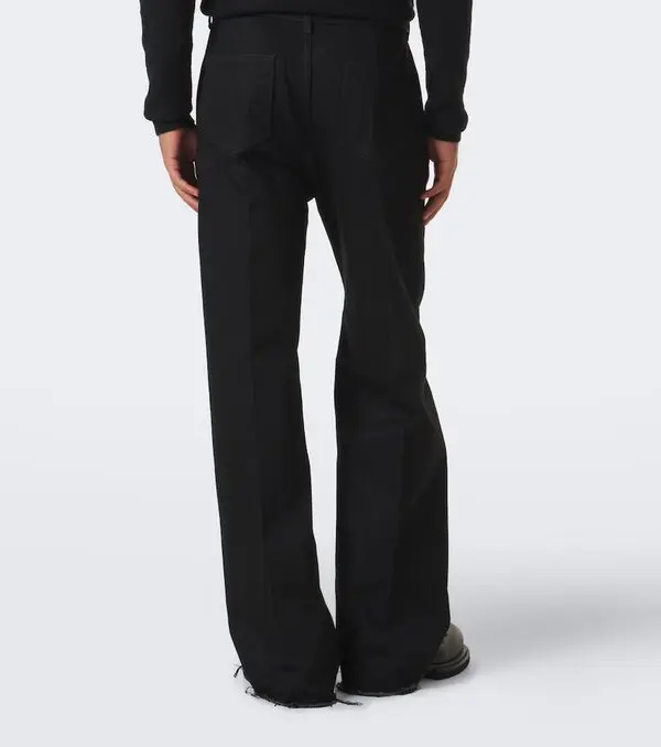 Rick Owens Geth Distressed Wide-leg Jeans