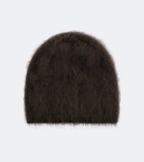 LISA YANG Brushed Cashmere Beanie - Grey