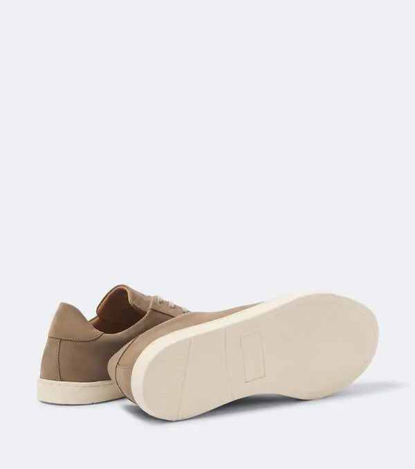 George Cleverley Jack Iii Leather Sneakers - Beige