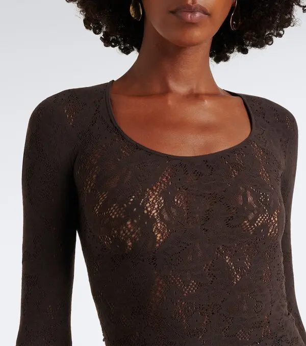 Wolford Infinite Floral Lace Top