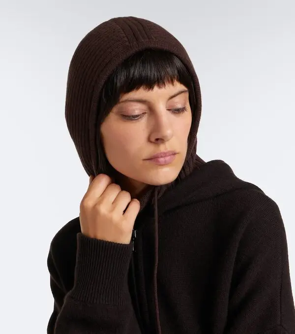 YVES SALOMON Ribbed-knit Cashmere Balaclava